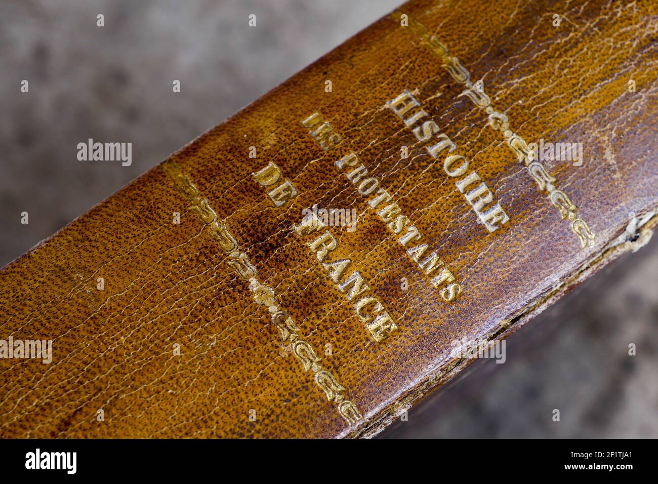 History of the french Protestants, France, 1874 Stock Photo - Alamy