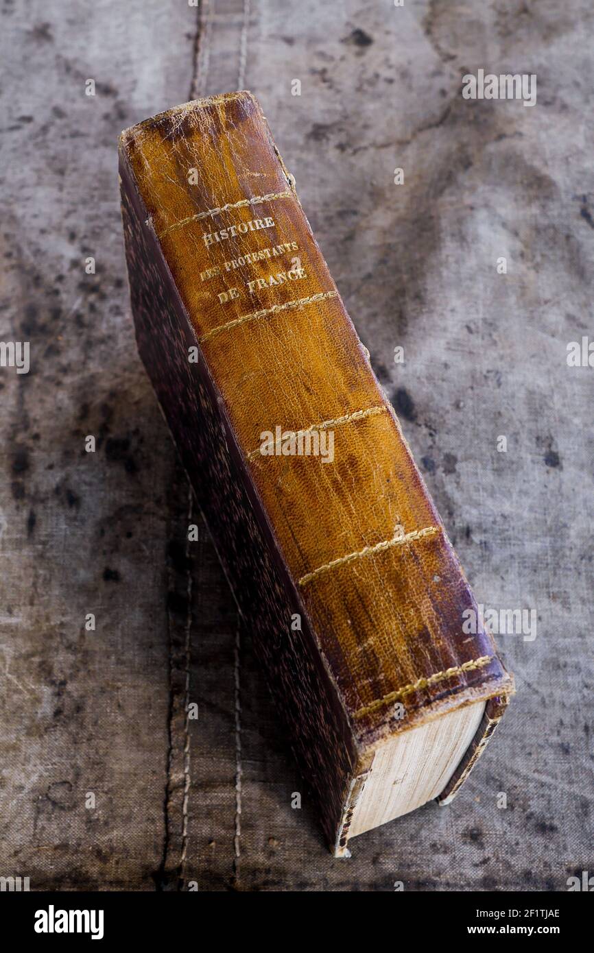 History of the french Protestants, France, 1874 Stock Photo - Alamy