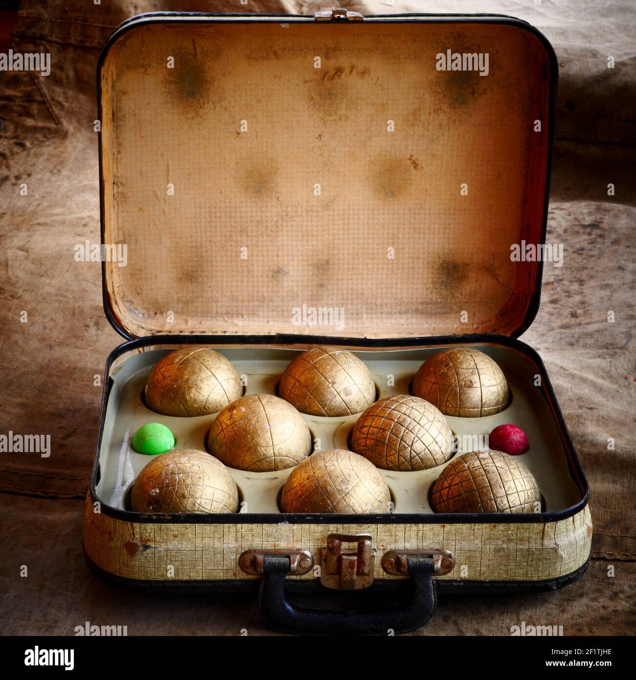 Petanque balls, Digitally filtered view, France Stock Photo - Alamy