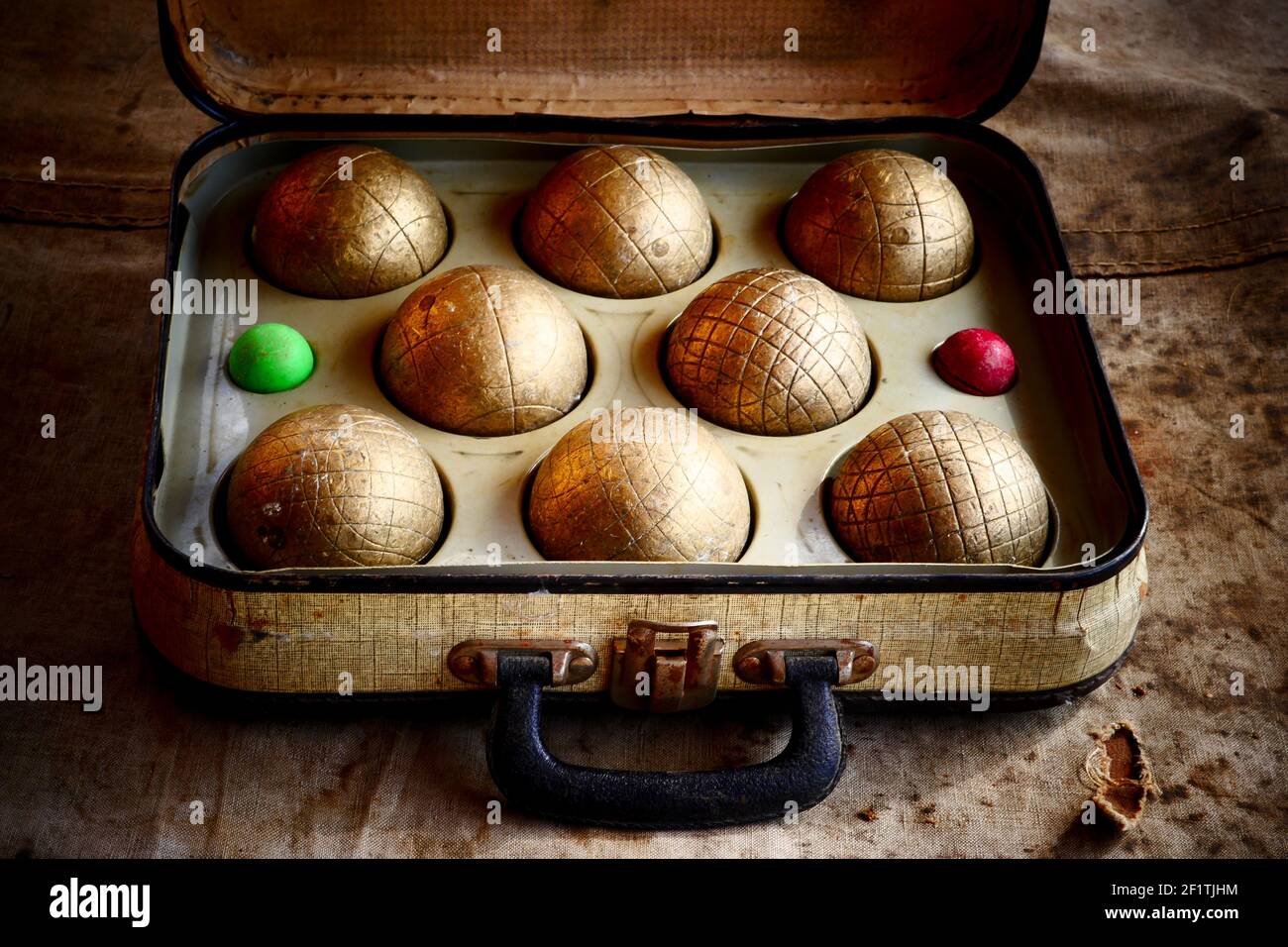 Petanque balls, Digitally filtered view, France Stock Photo - Alamy