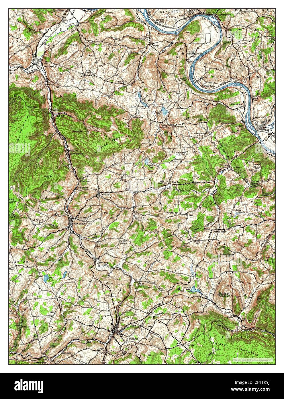 Map of monroeton hi-res stock photography and images - Alamy