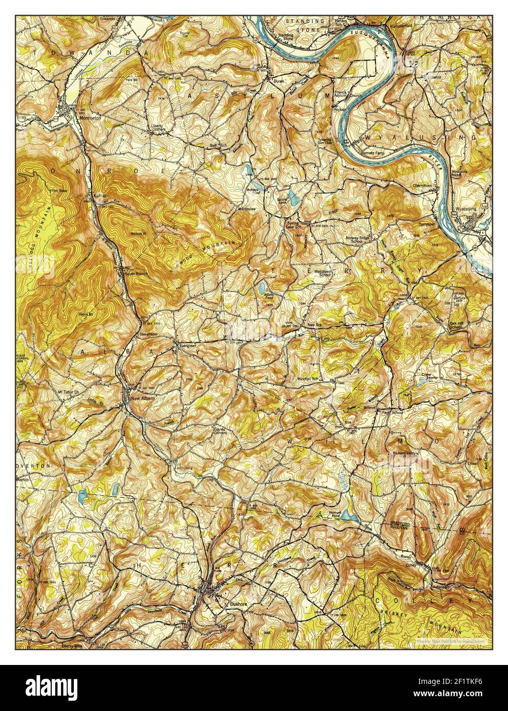 Map of monroeton hi-res stock photography and images - Alamy