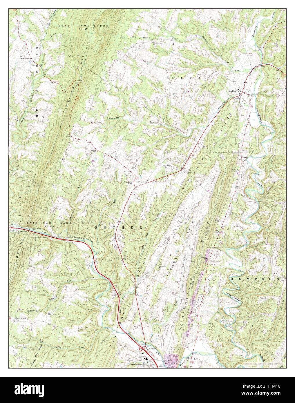 Needmore pennsylvania map hi-res stock photography and images - Alamy