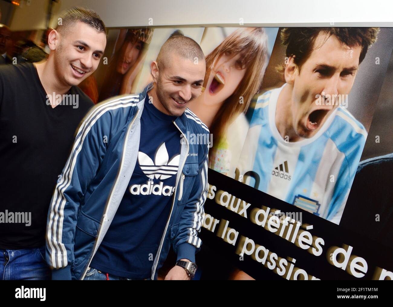 FOOTBALL - KARIM BENZEMA PRESS CONFERENCE AND ADIDAS CONTRACT SIGNATURE ...
