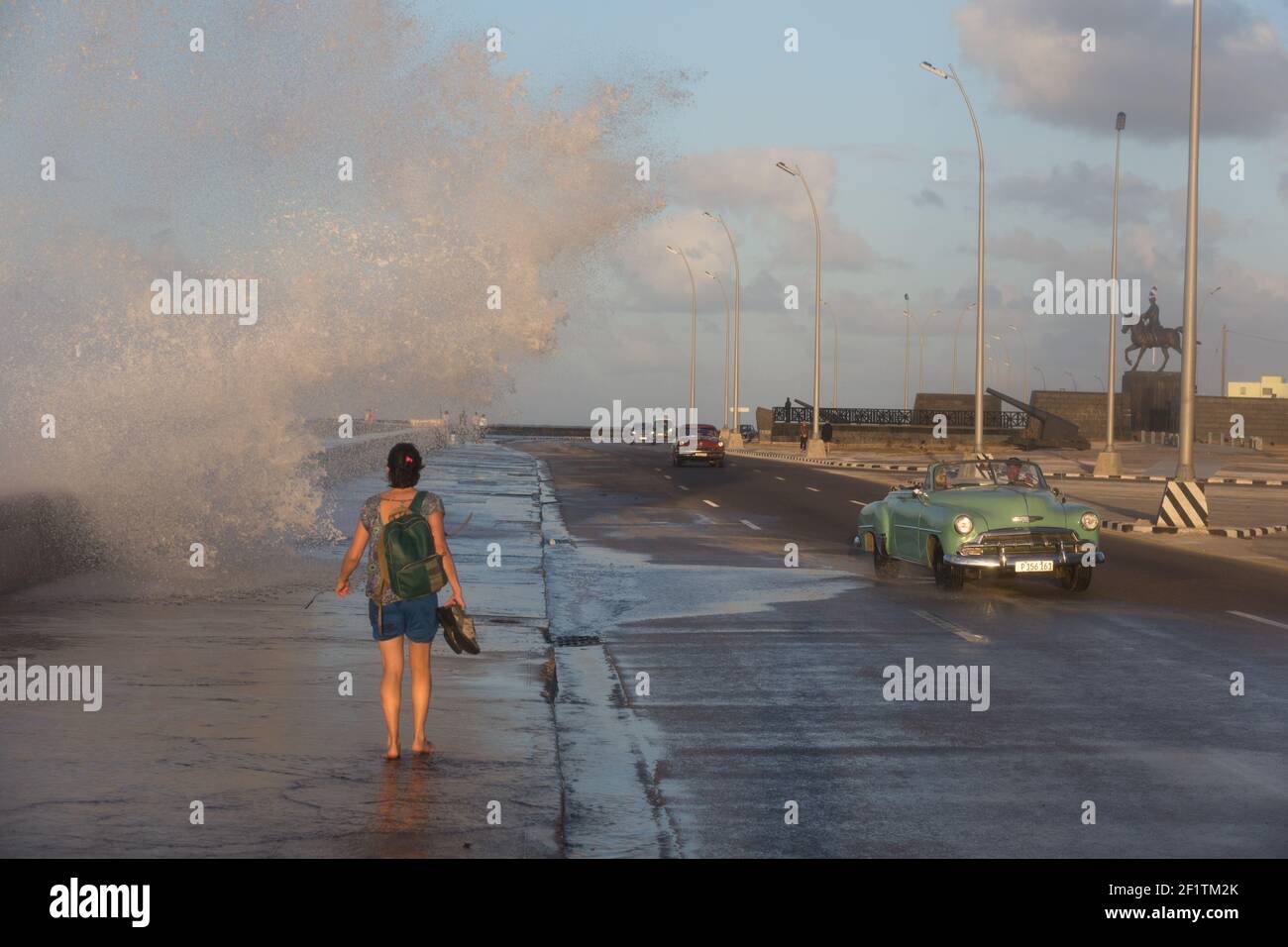 Girl Malecon Havana Cuba High Resolution Stock Photography and Images ...
