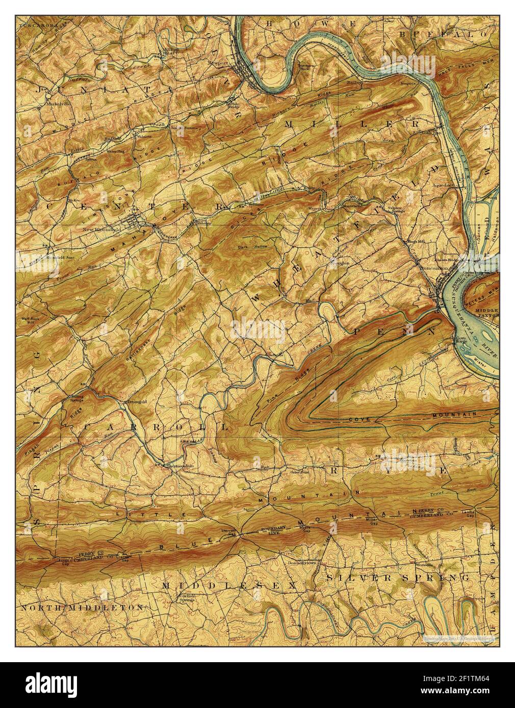 Map of new bloomfield hi-res stock photography and images - Alamy