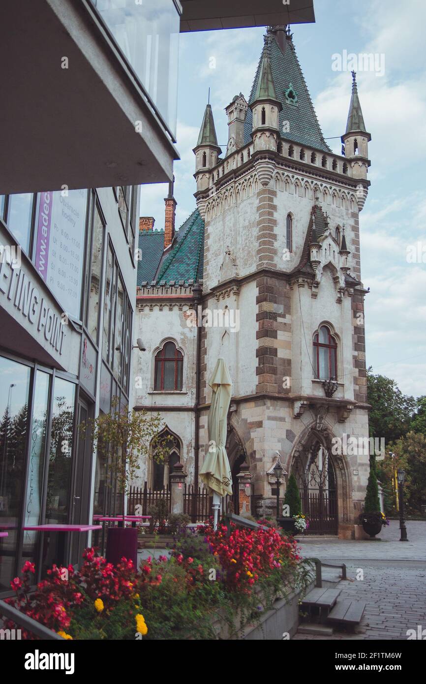 Jakab's Palace - beautiful castle with emerald roof in Kosice Stock ...