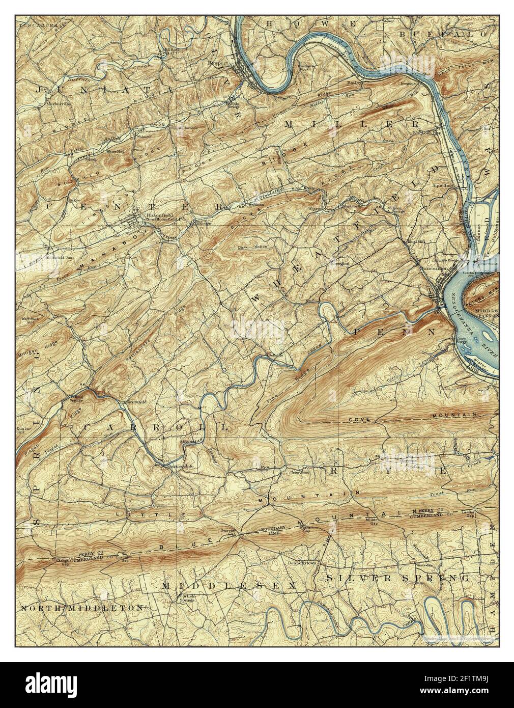 Map of new bloomfield hi-res stock photography and images - Alamy