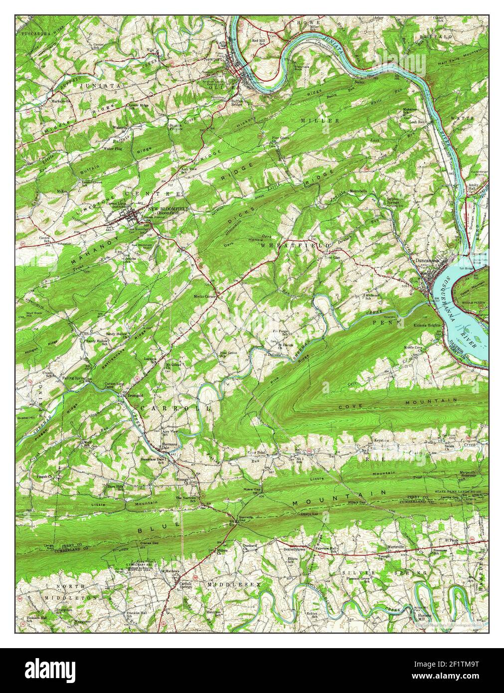 Map of new bloomfield hi-res stock photography and images - Alamy