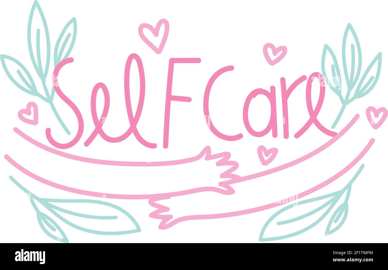 self care handwritten hearts love Stock Vector Image & Art - Alamy