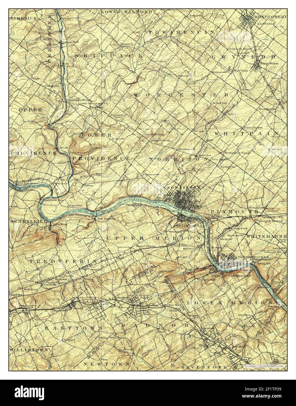 Norristown map hi-res stock photography and images - Alamy