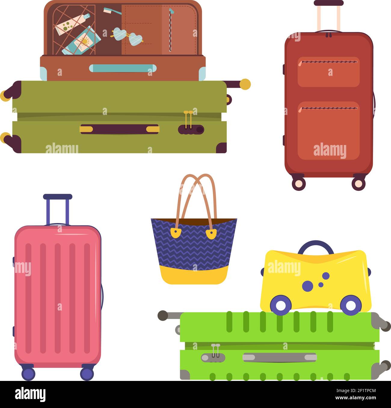 Suitcase suitcases cartoon hi-res stock photography and images - Alamy