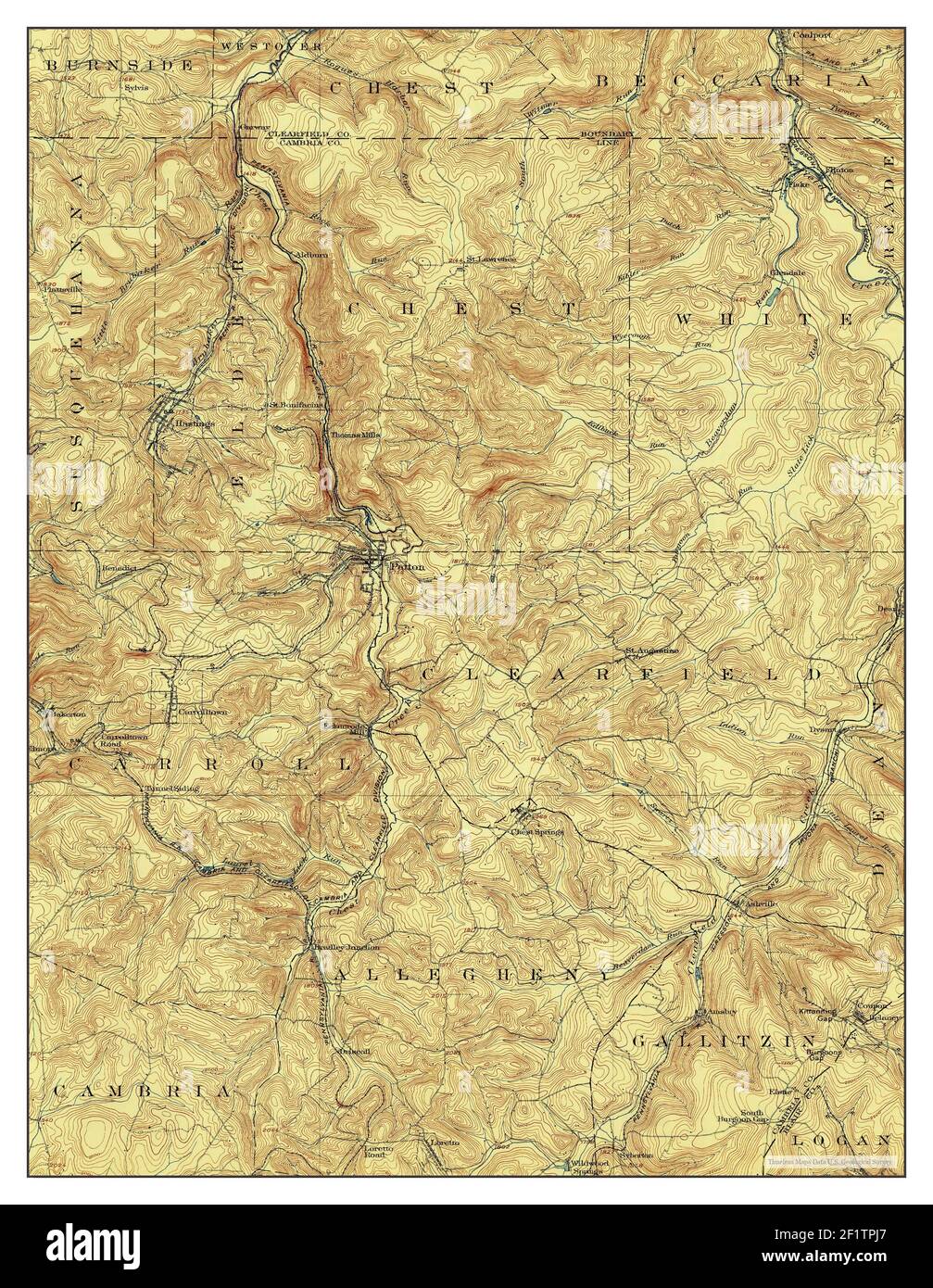 Map of patton hi-res stock photography and images - Alamy