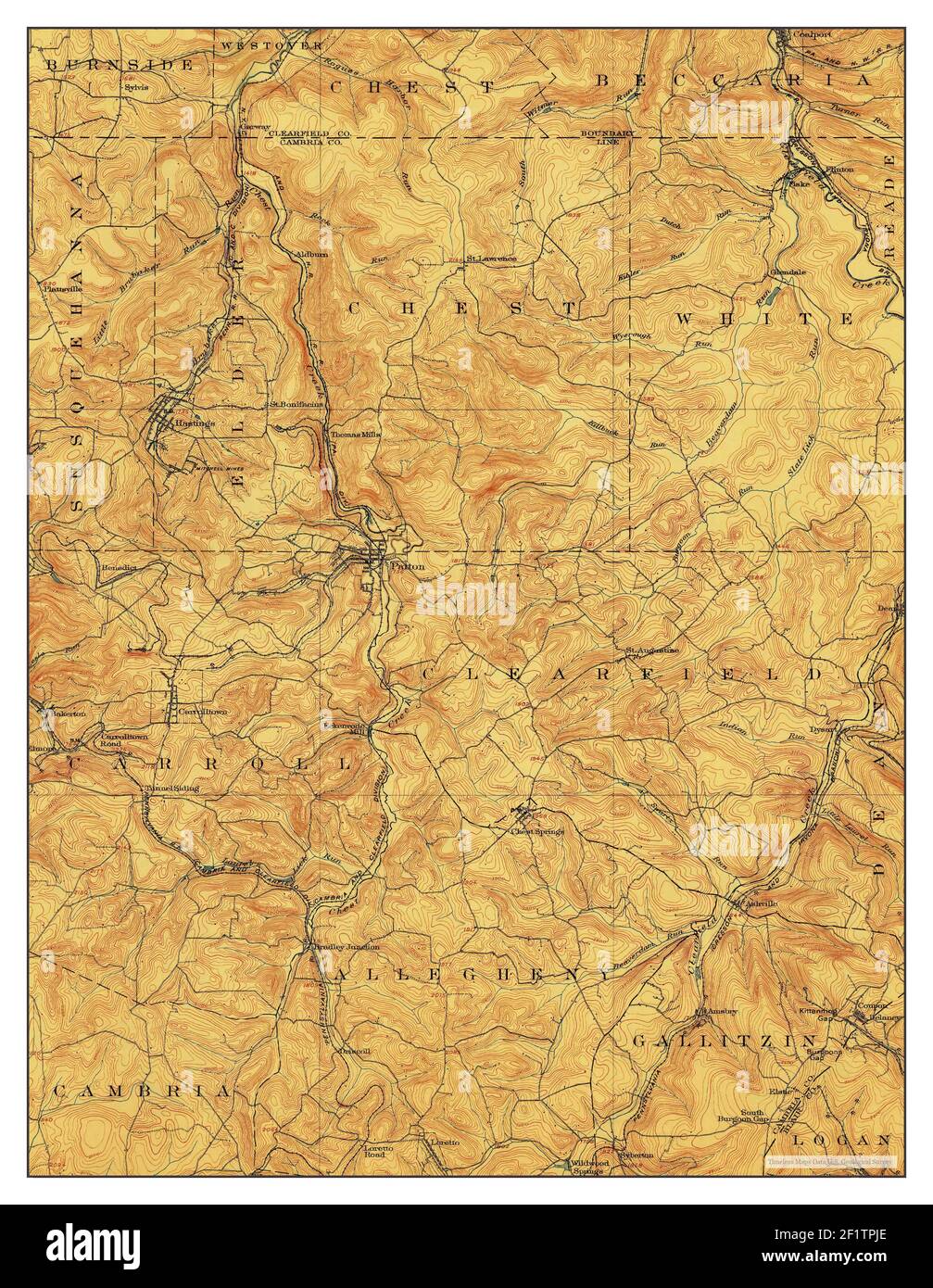 Patton, Pennsylvania, map 1904, 1:62500, United States of America by ...
