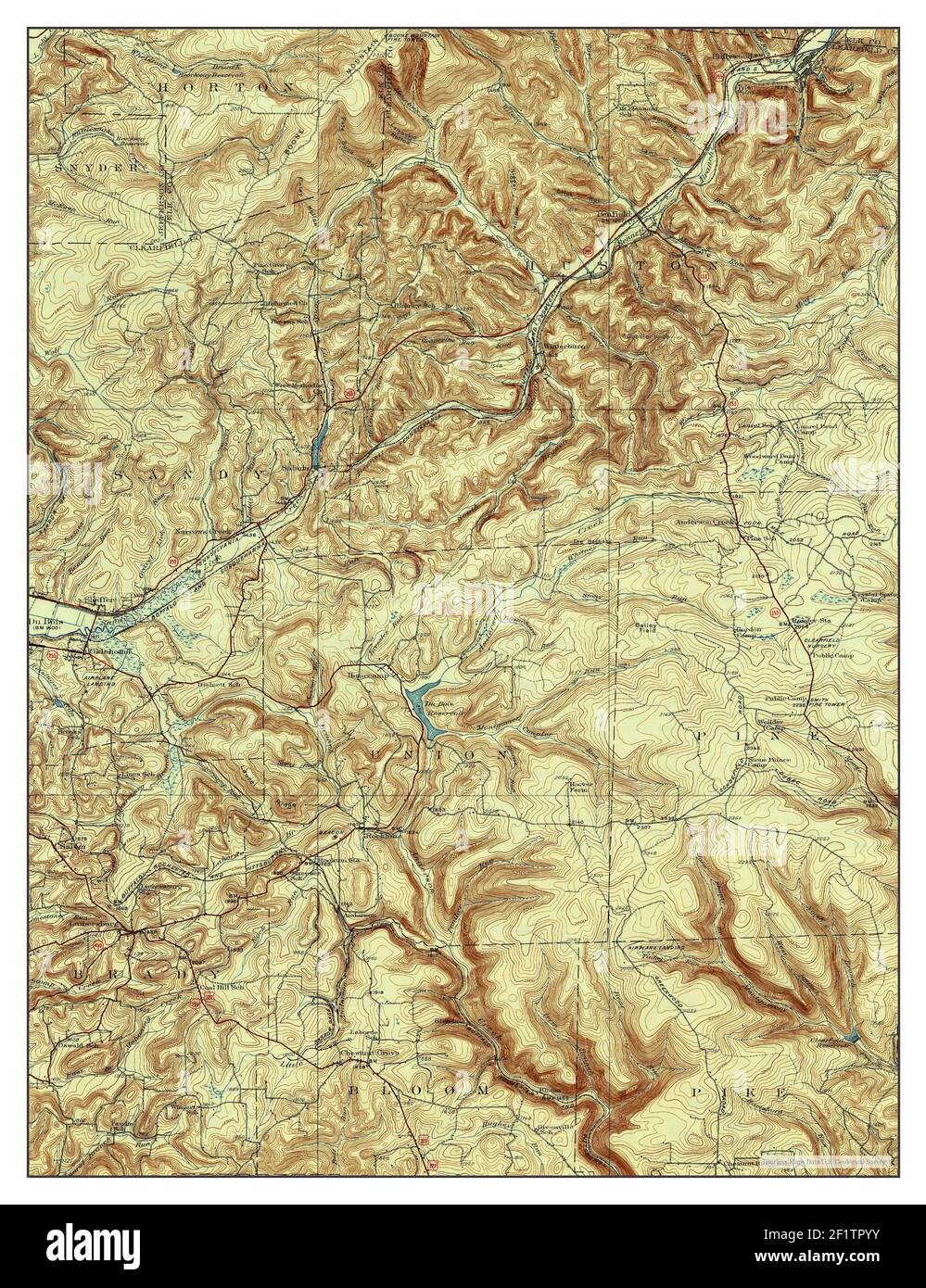Map of penfield Cut Out Stock Images & Pictures - Alamy