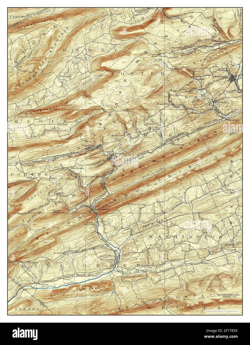 Pine Grove, Pennsylvania, map 1892, 1:62500, United States of America ...