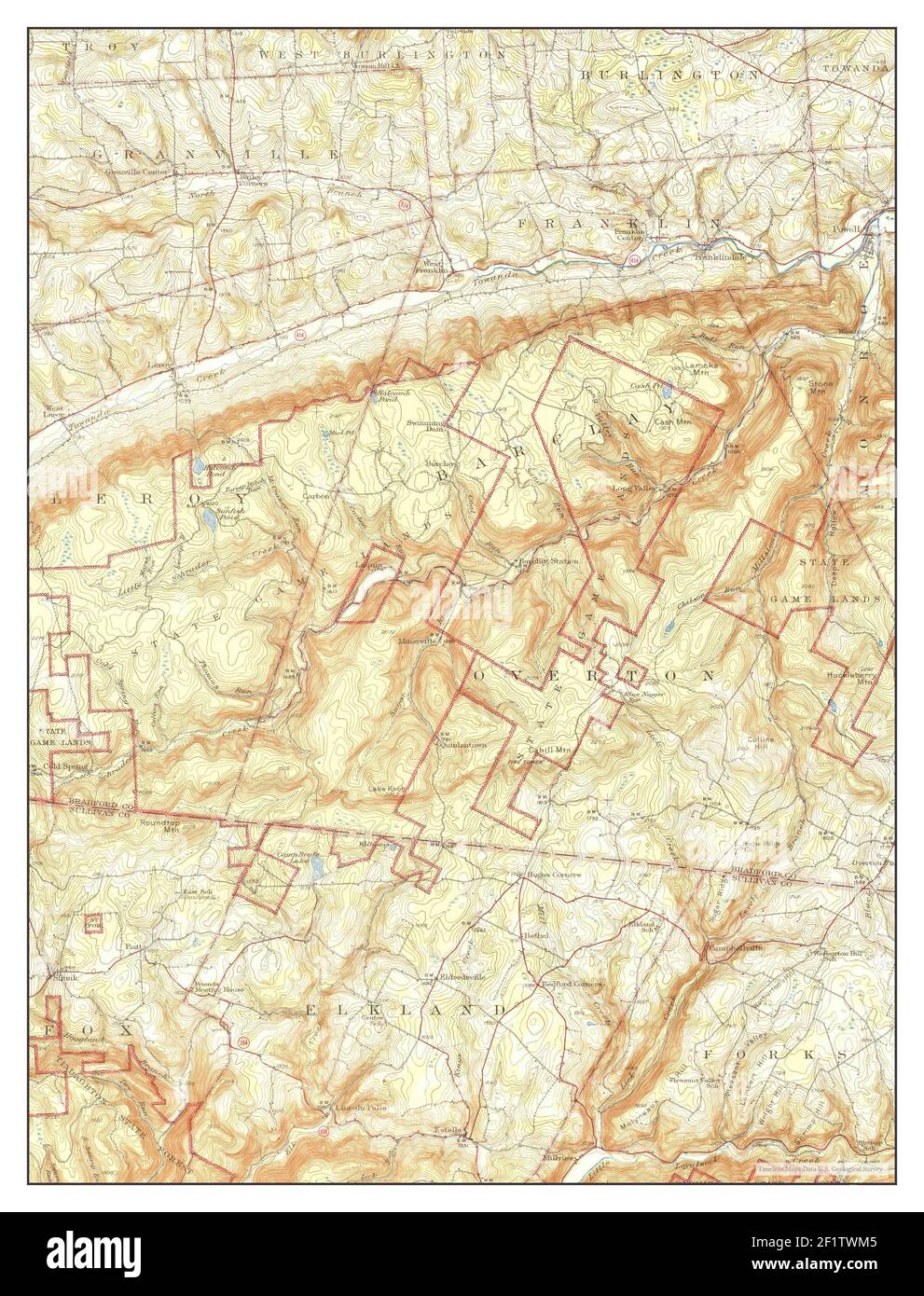 Powell, Pennsylvania, map 1945, 1:62500, United States of America by ...