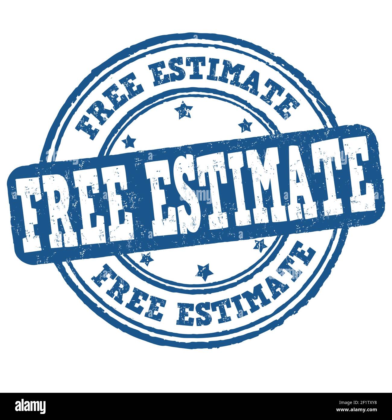Free estimate grunge rubber stamp on white background, vector ...