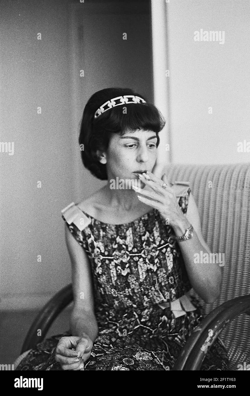 Celia Sanchez at home, Cuba, 1963. From the Deena Stryker photographs ...