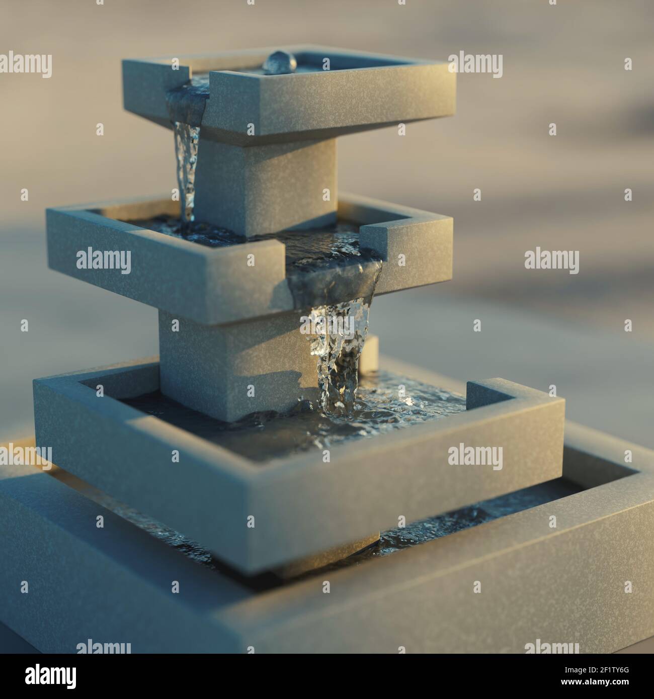 Water fountain modern design hi-res stock photography and images - Alamy