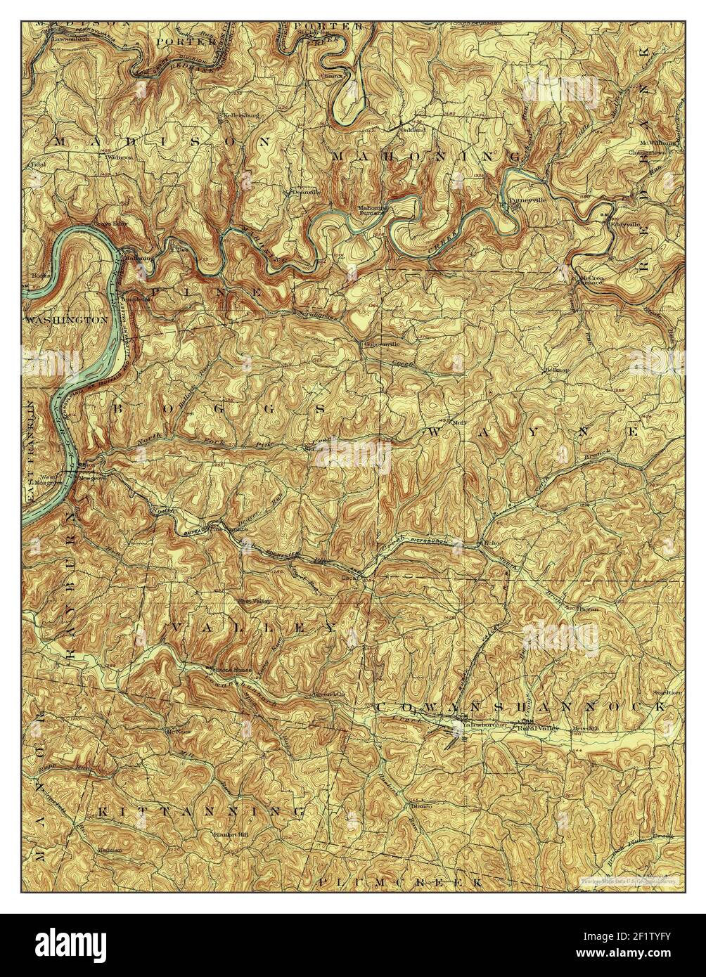 Rural Valley, Pennsylvania, map 1903, 1:62500, United States of America ...