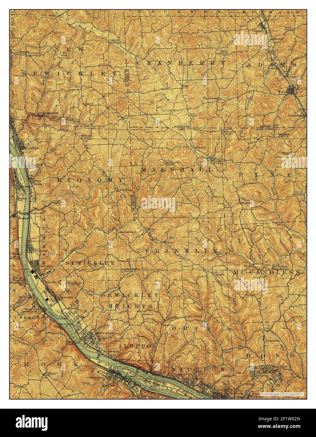Map of sewickley hi-res stock photography and images - Alamy