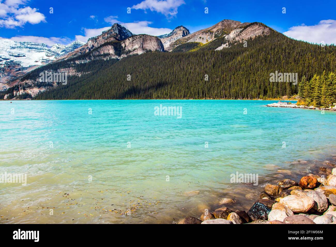 Lake with azure water Stock Photo - Alamy