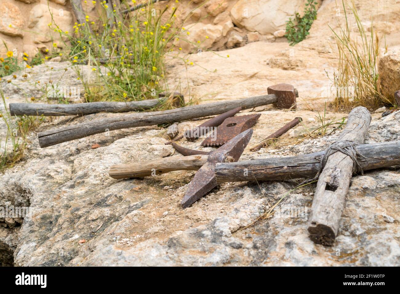 Stone tools ancient hi-res stock photography and images - Alamy