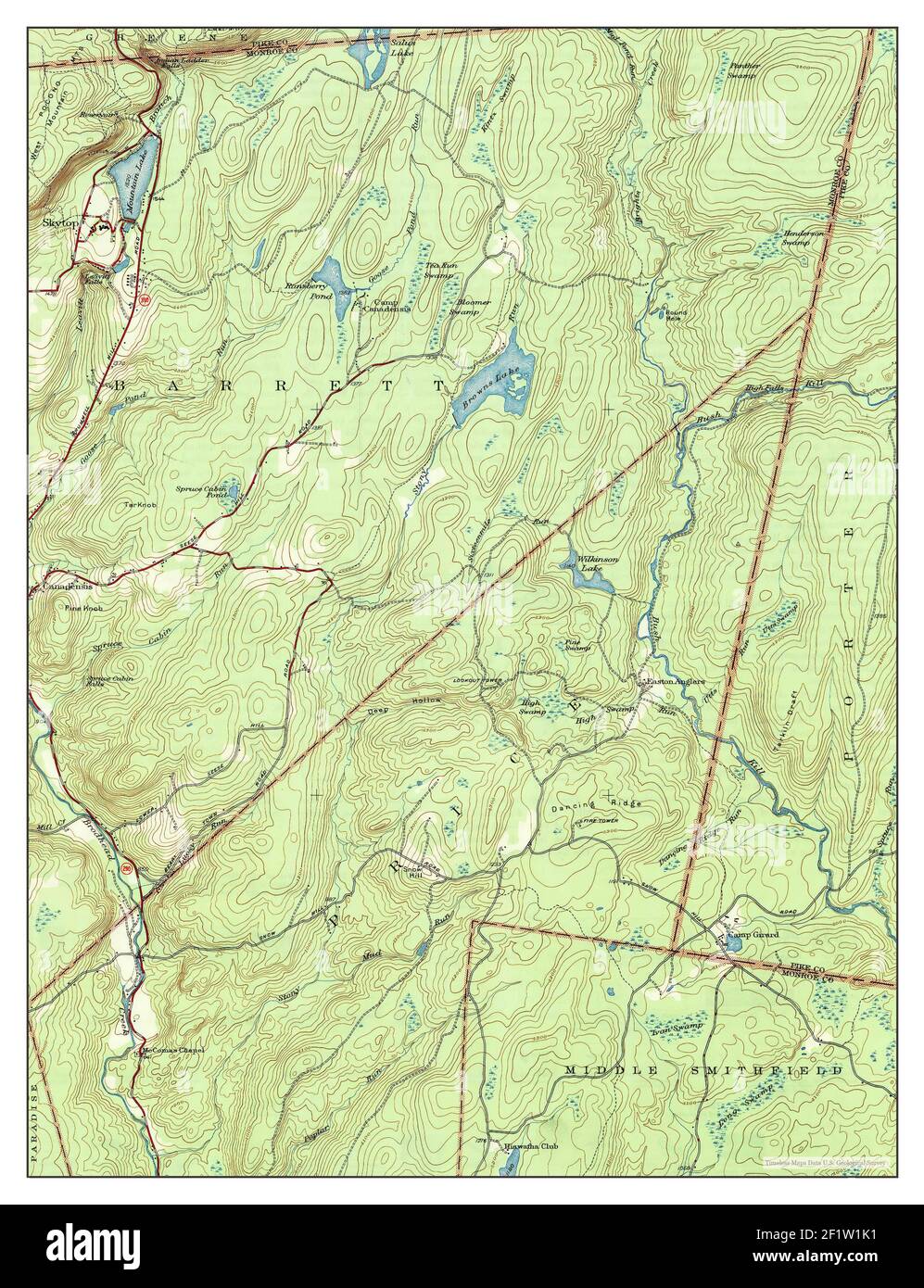 Skytop, Pennsylvania, map 1947, 1:31680, United States of America by ...