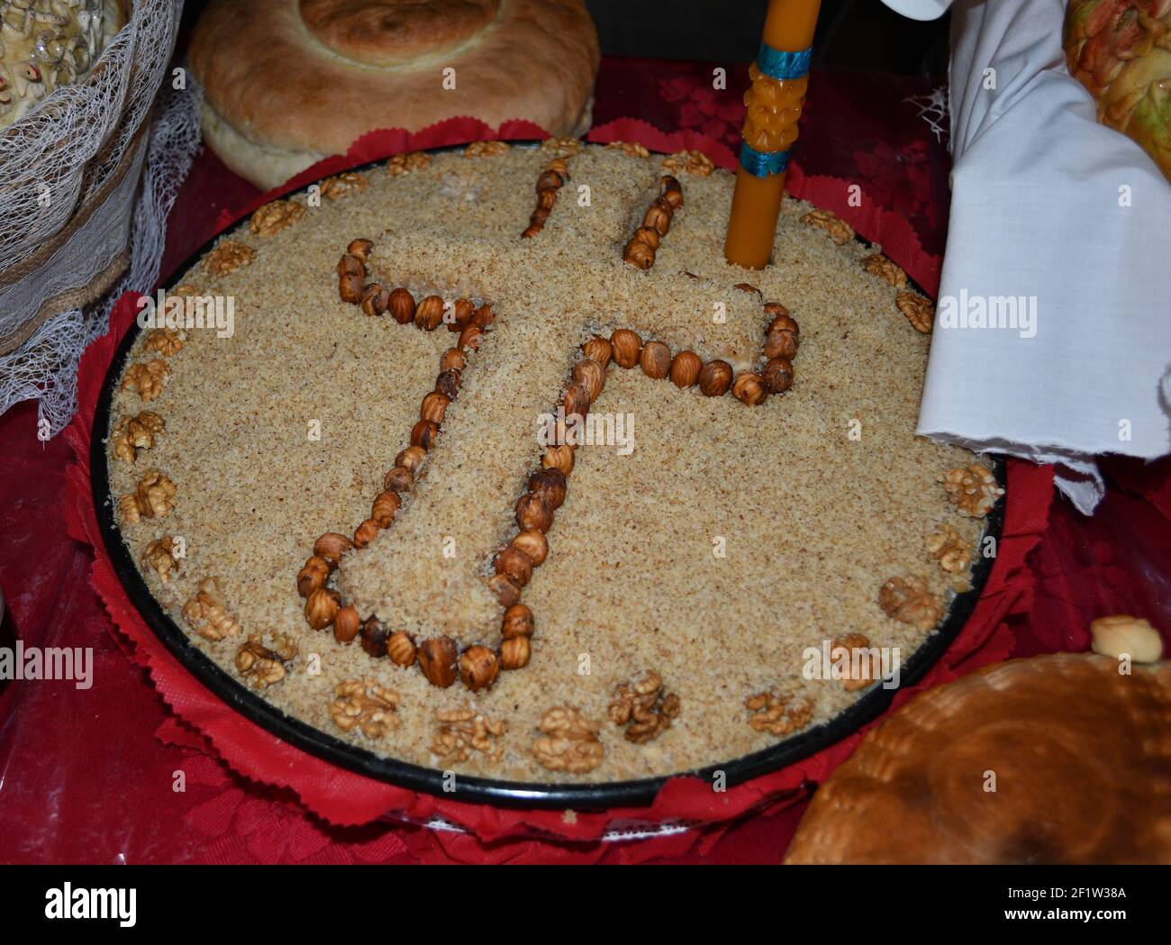 Beautiful bread made for religious holliday Epiphany Stock Photo - Alamy