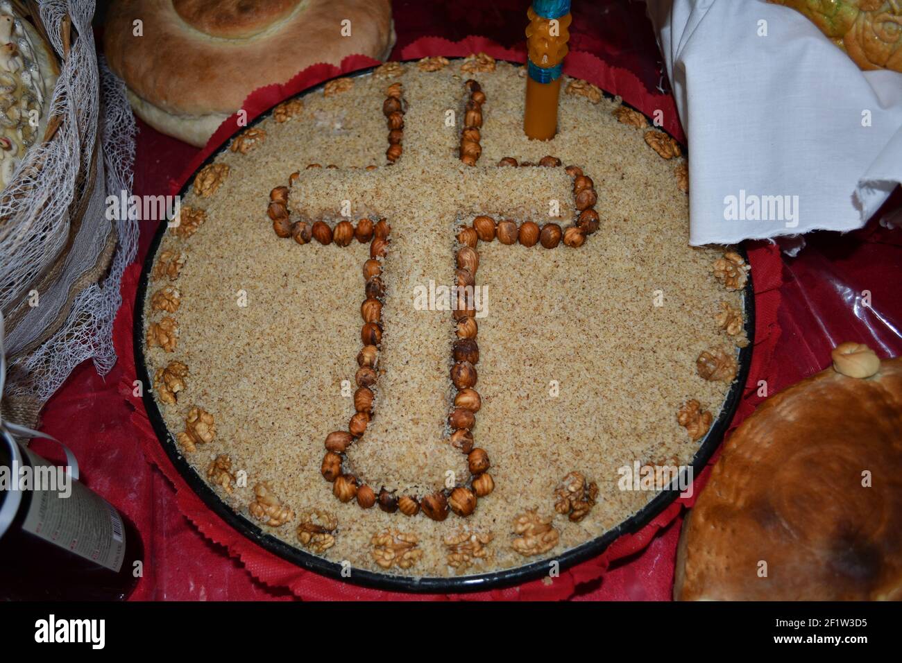 Beautiful bread made for religious holliday Epiphany Stock Photo - Alamy