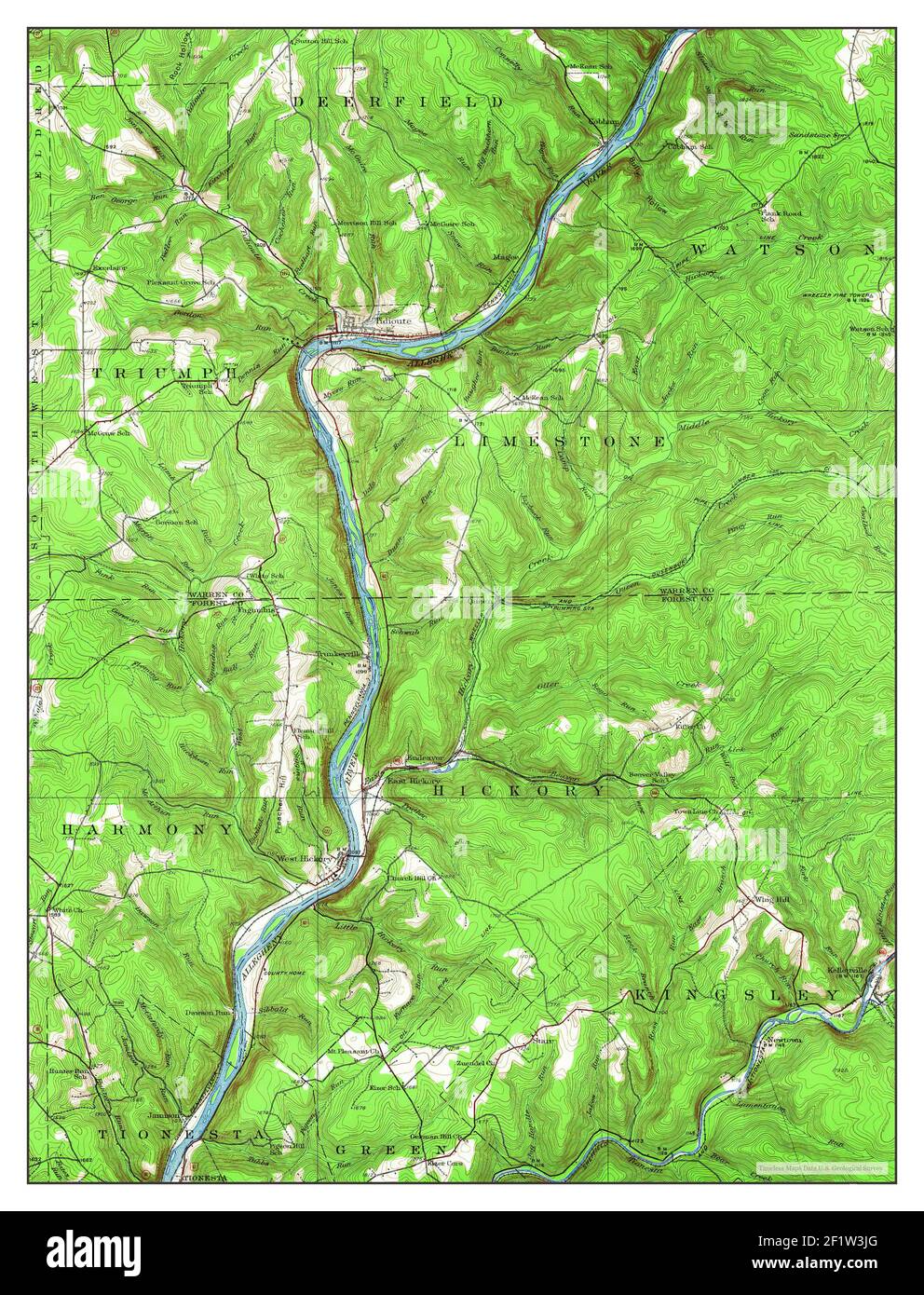 Tidioute, Pennsylvania, map 1927, 1:62500, United States of America by ...