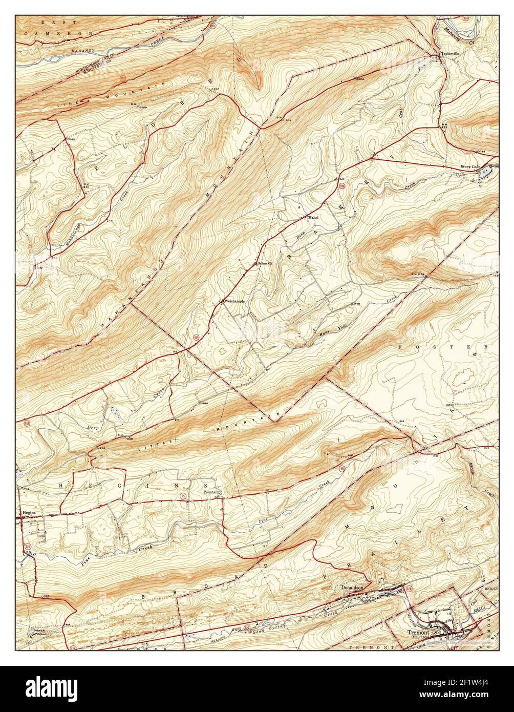 Tremont, Pennsylvania, map 1947, 1:31680, United States of America by ...