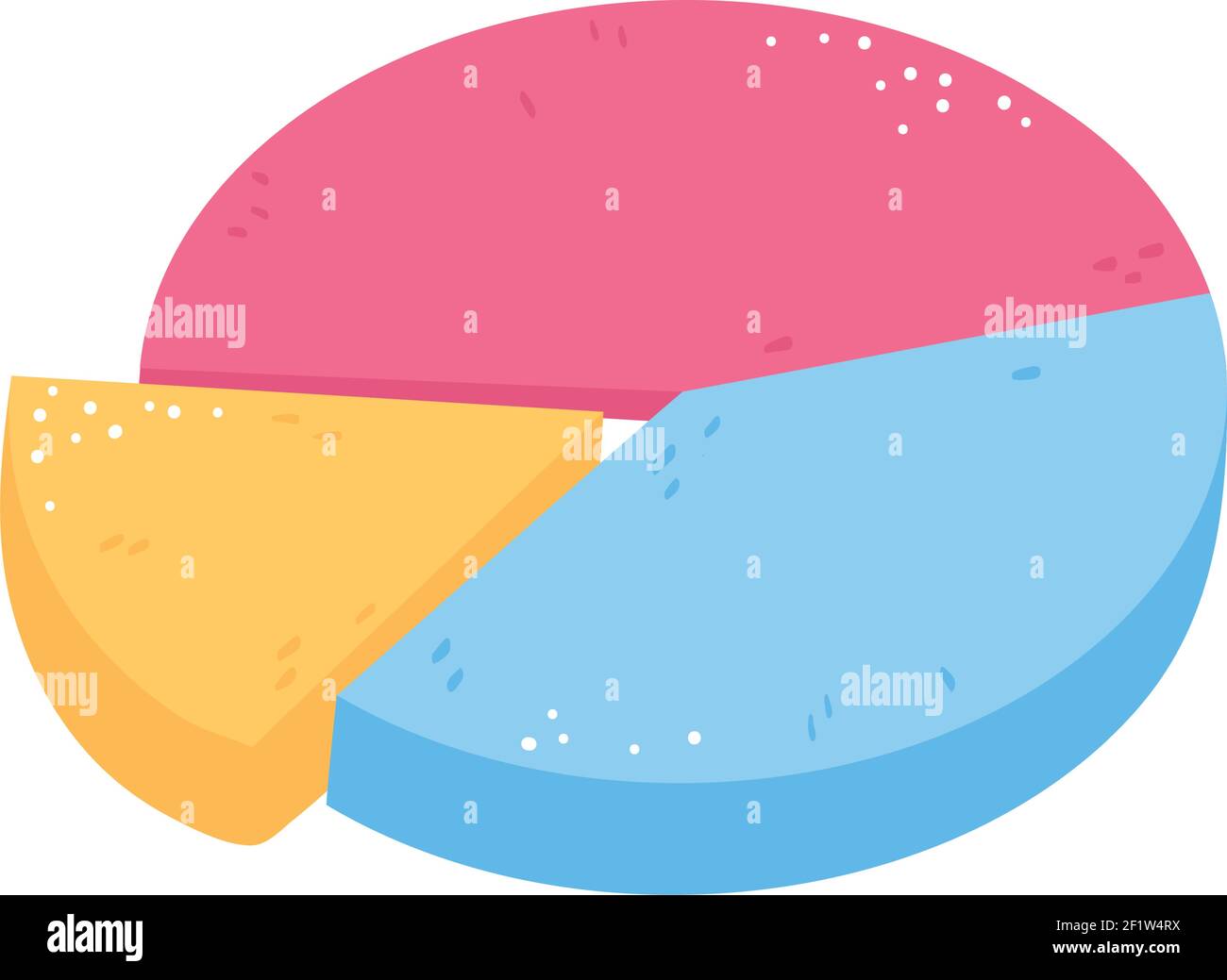 business pie chart report isometric Stock Vector Image & Art - Alamy