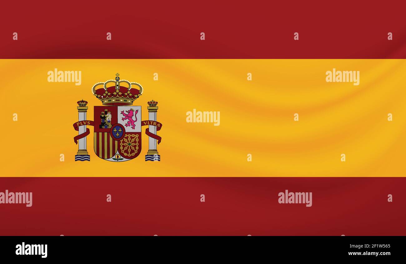 Spanish waving flag vector Stock Vector Image & Art - Alamy