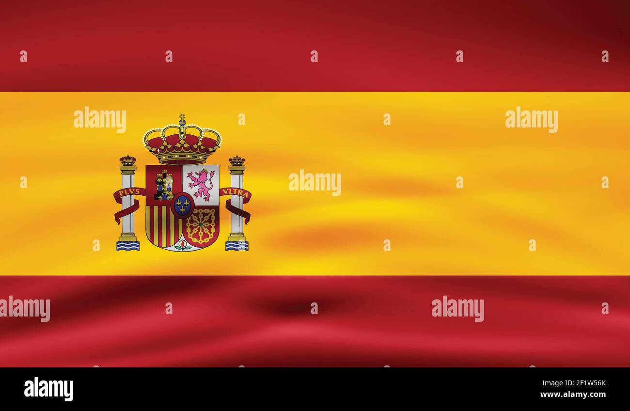 Spanish waving flag vector Stock Vector Image & Art - Alamy