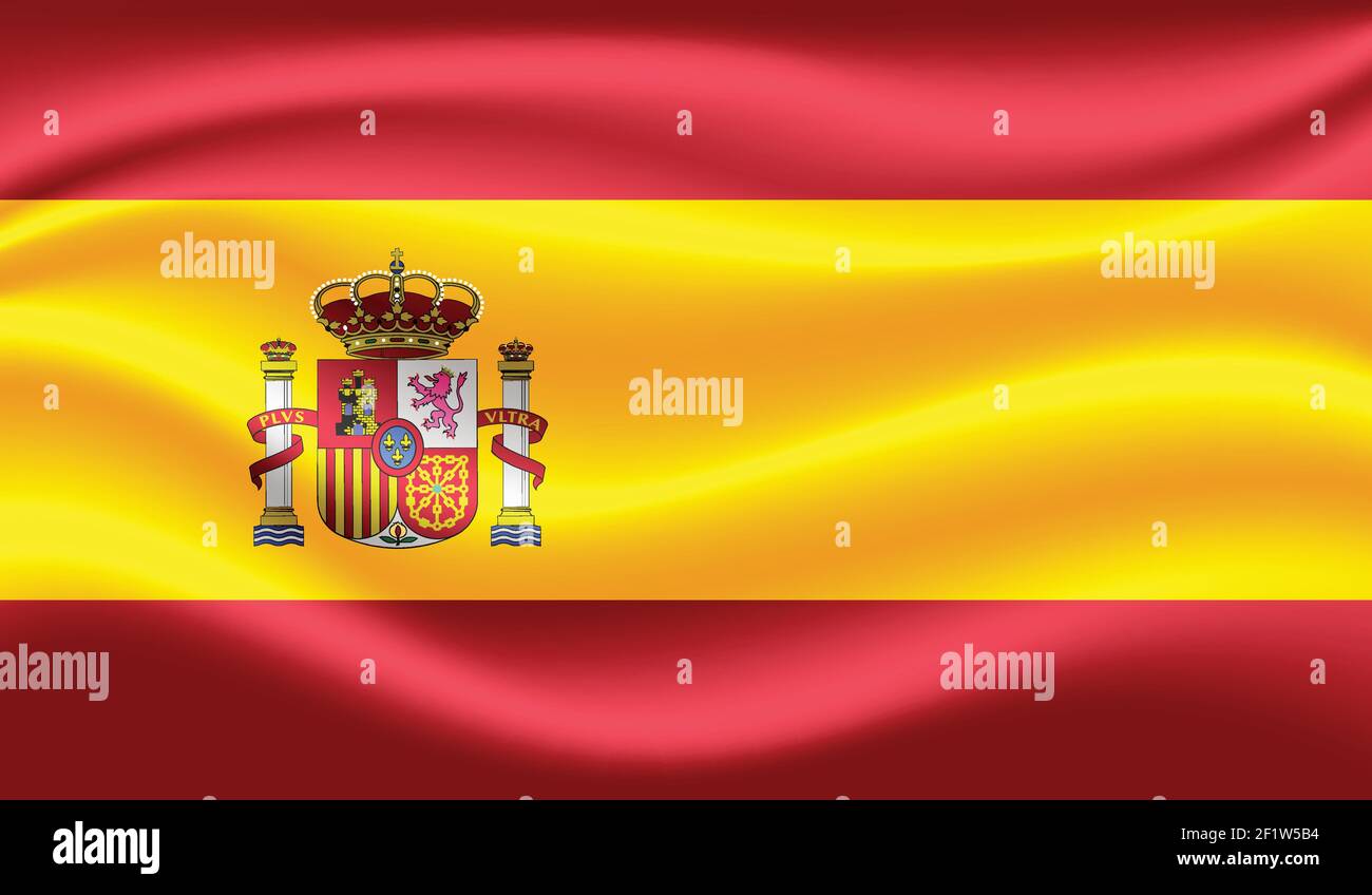 Spanish waving flag vector Stock Vector Image & Art - Alamy