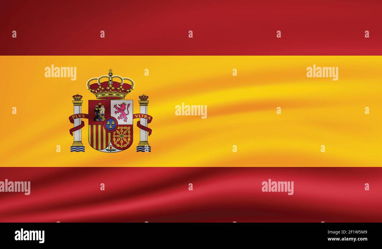 Spanish waving flag vector Stock Vector Image & Art - Alamy