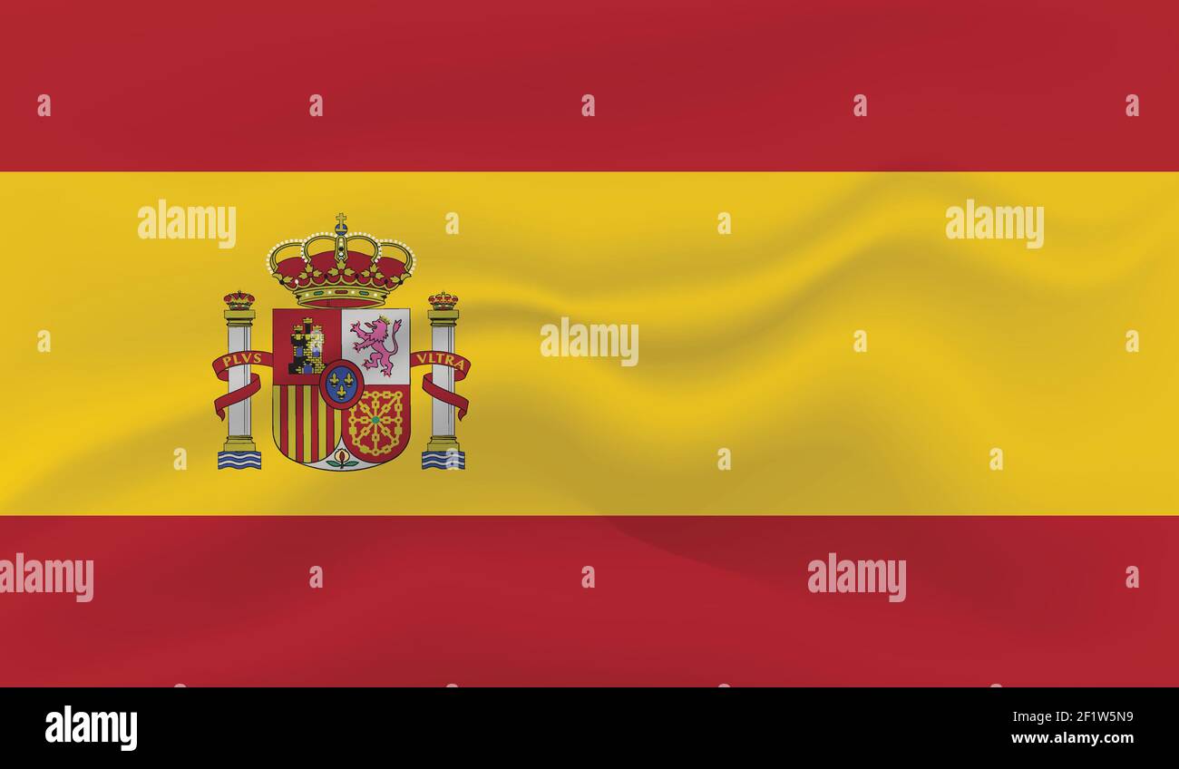 Spanish waving flag vector Stock Vector Image & Art - Alamy