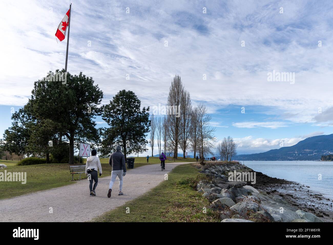 People walking in the Vanier Park. Vancouver, Canada Stock Photo - Alamy