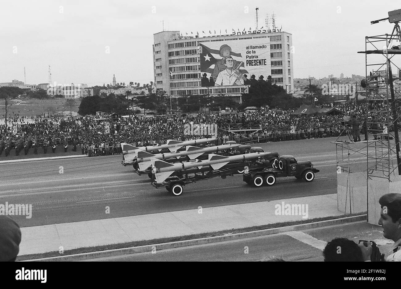 Missiles, military parade, Havana (Cuba : Province), Havana (Cuba ...