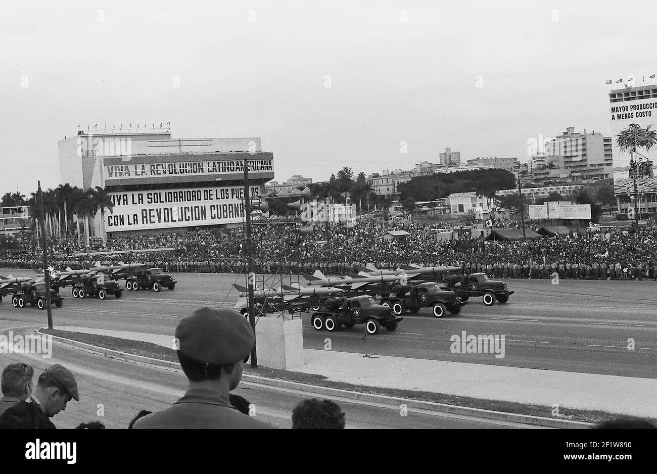 Missiles, military parade, Havana (Cuba : Province), Havana (Cuba ...
