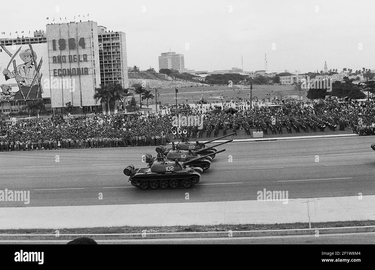 Tanks at military parade, Havana (Cuba : Province), Havana (Cuba), Cuba ...