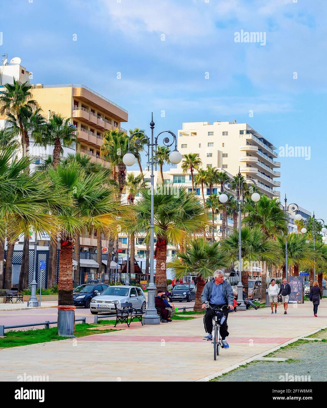 Modern cityscape, promenade, Larnaca, Cyprus Stock Photo - Alamy