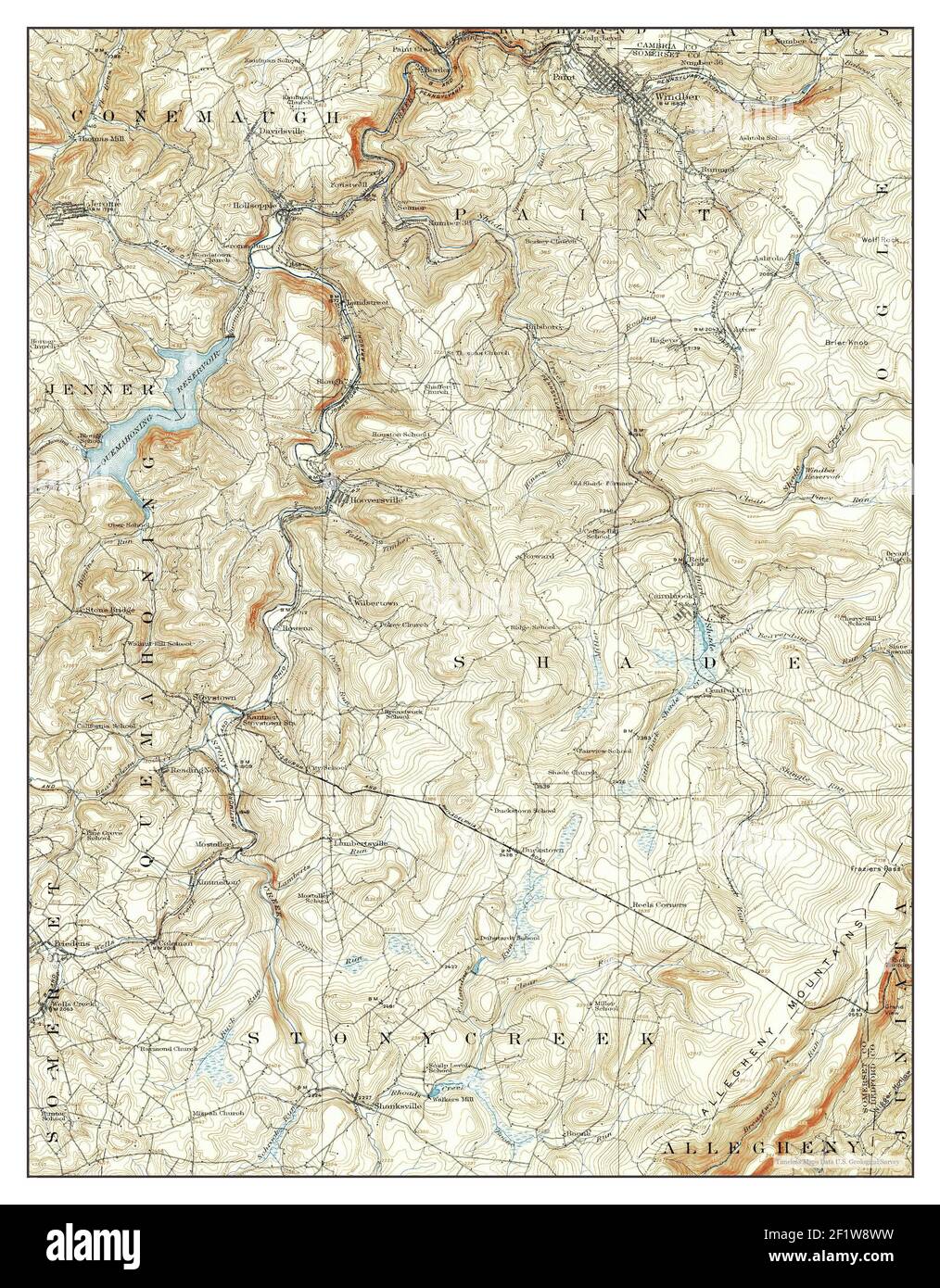 Windber, Pennsylvania, map 1914, 1:62500, United States of America by ...