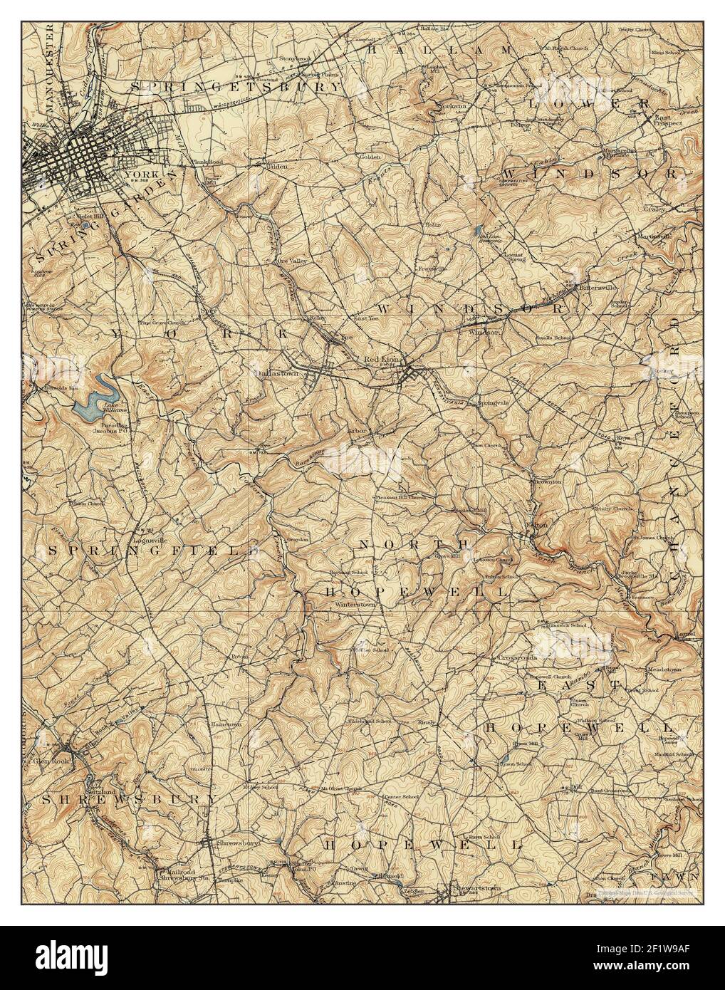 Pennsylvania map 1910 hi-res stock photography and images - Alamy