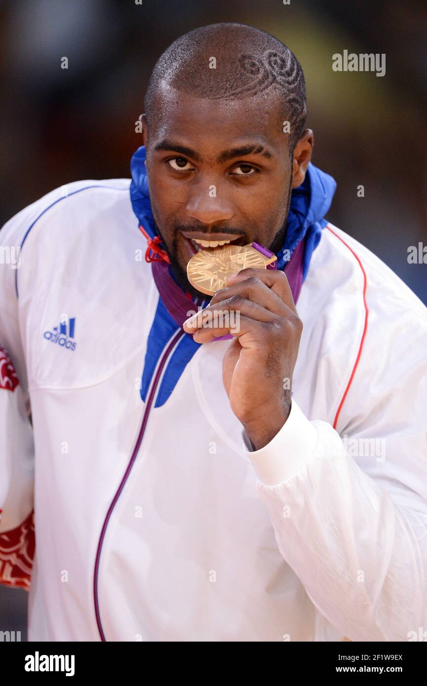 Teddy riner olympic medal gold hi-res stock photography and images - Alamy