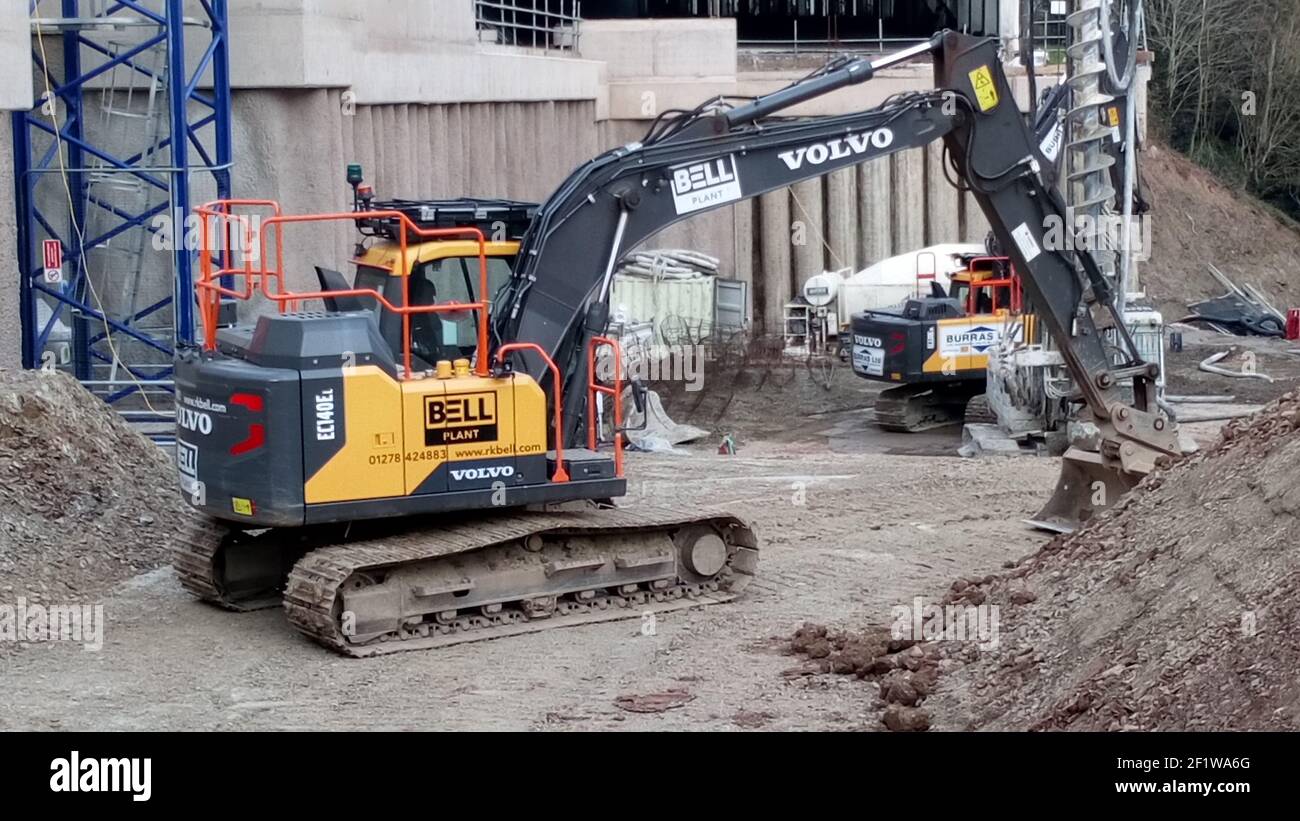 Volvo crawler excavator hi-res stock photography and images - Alamy