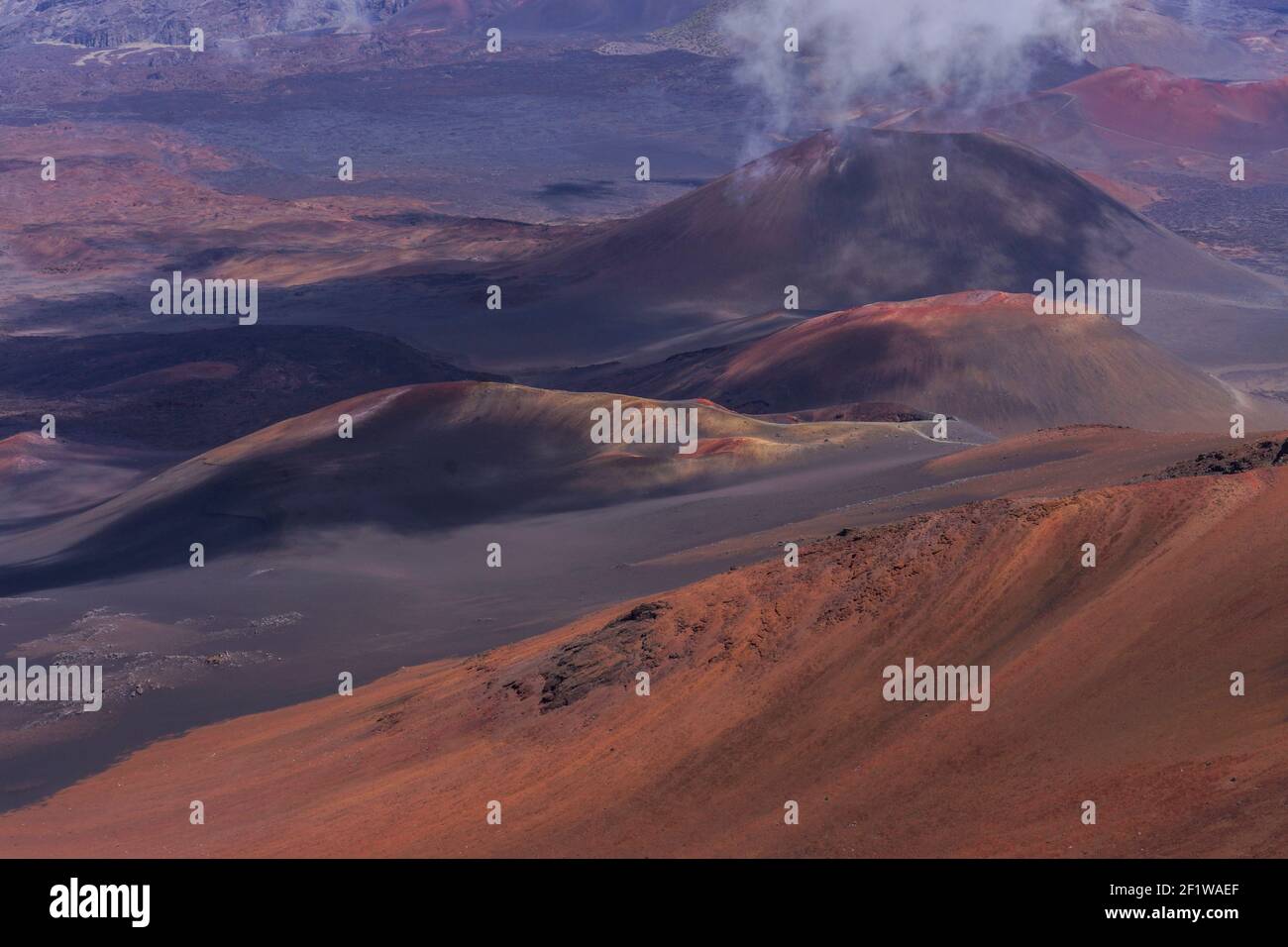crater hiking trail, volcano, Mount Haleakala, Haleakalā National Park ...