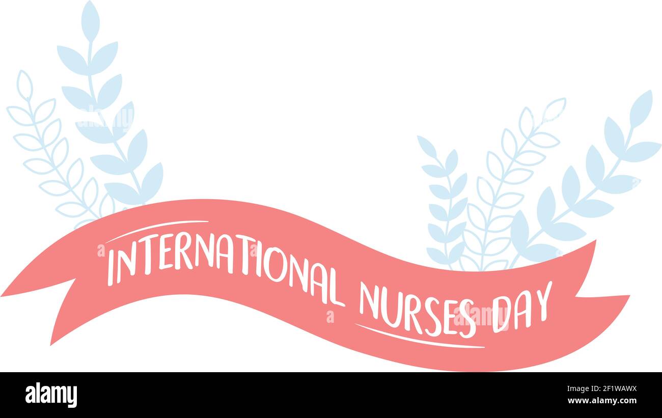 international nurses day ribbon celebration Stock Vector Image & Art ...